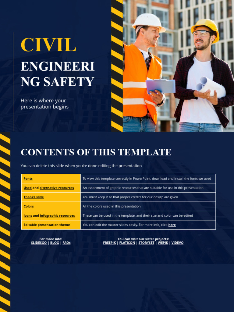 Civil Engineering Safety Presentation | PDF | Planets | Saturn