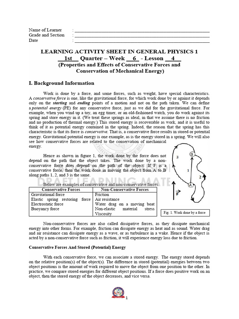 General Physics Module 6 Lesson 4 | PDF | Force | Friction