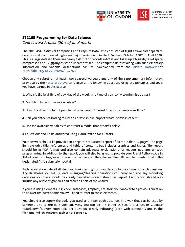 st2195 Coursework | PDF | Data Compression | Databases