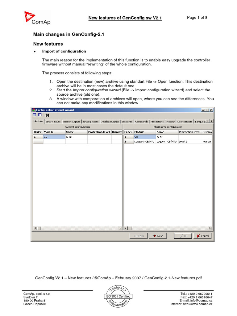 GenConfig V2.1 New Features | PDF | Computer Architecture | Computing