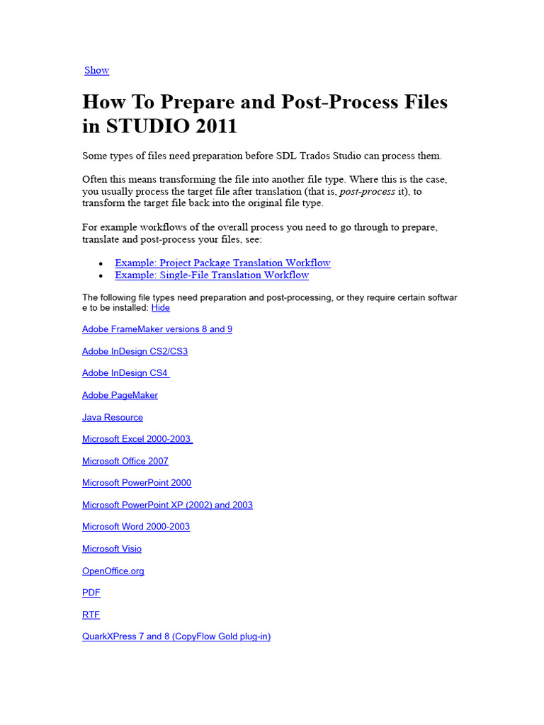How To Prepare and Post-Process Files-For Studio | PDF | Adobe In ...