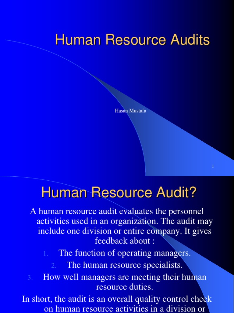 Human Resource Audits | PDF