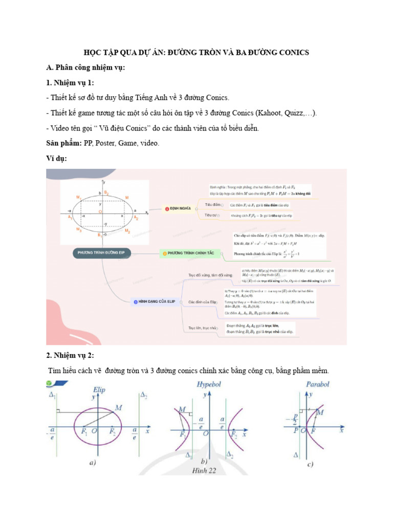 Projec 10 Anh1 Elephants Circles Conics | PDF