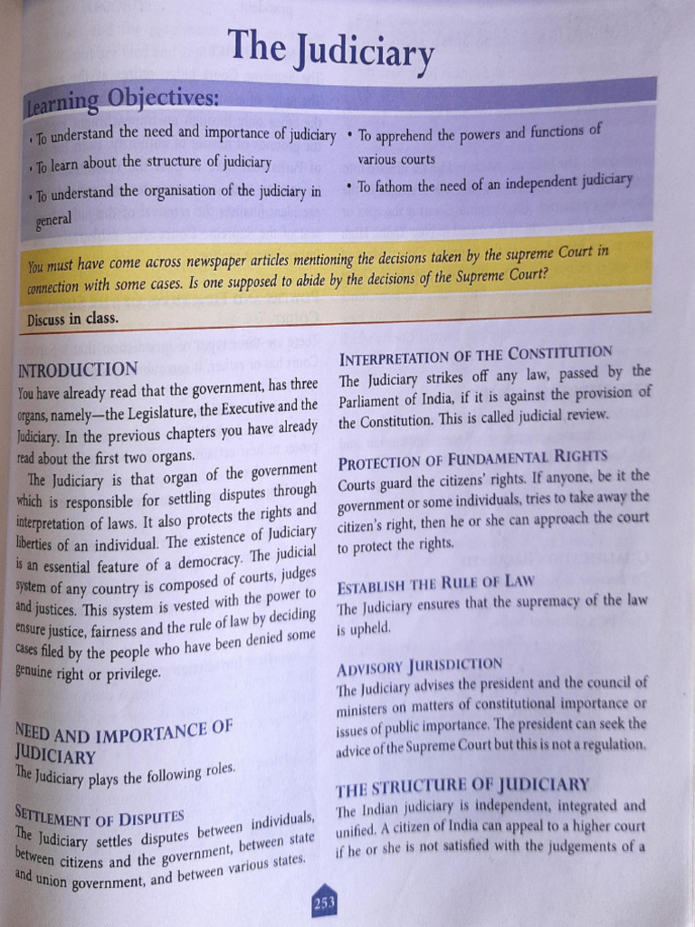 Civics Union Judiciary | PDF