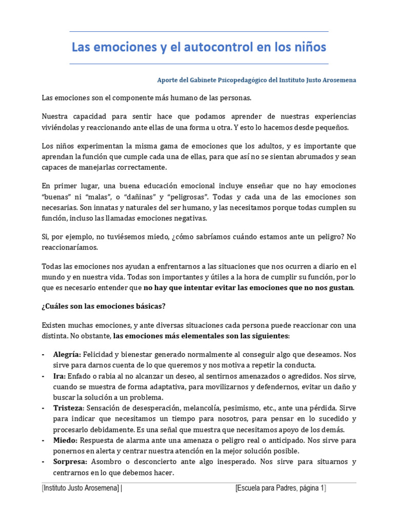 Las-emociones | PDF | Las emociones | Ira