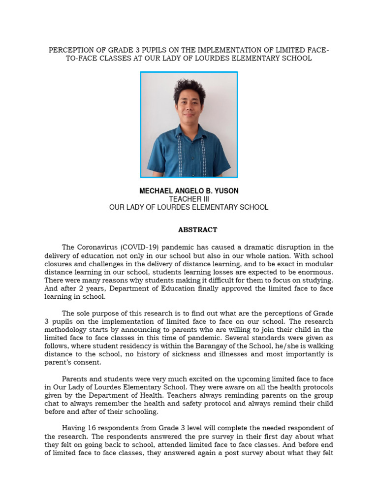 sample 2 | PDF | Teachers | Learning