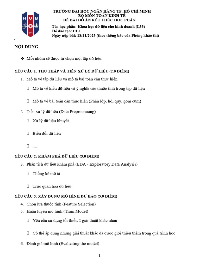 2023 de Thi KHDL Trong KD l33 | PDF