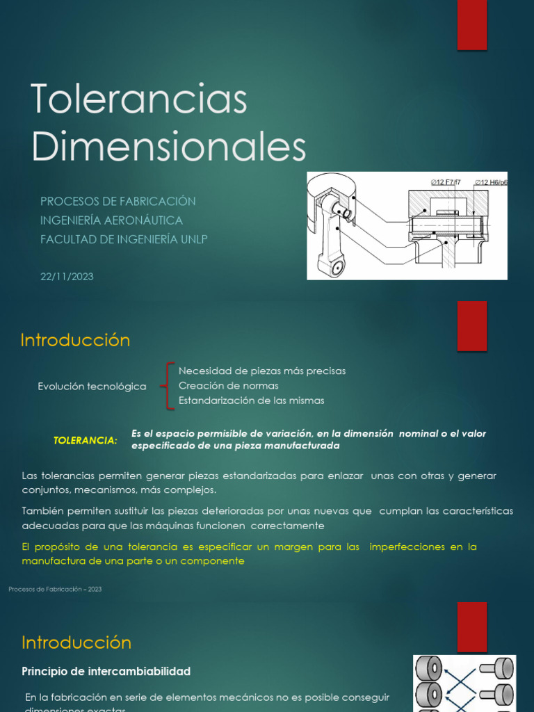Clase 2023 Tolerancia | PDF | Medición | Tolerancia de ingeniería