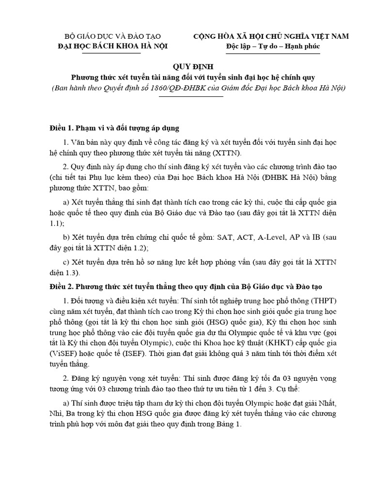 Qui Dinh Ve XTTN Nam 2024 - Final - 2 | PDF