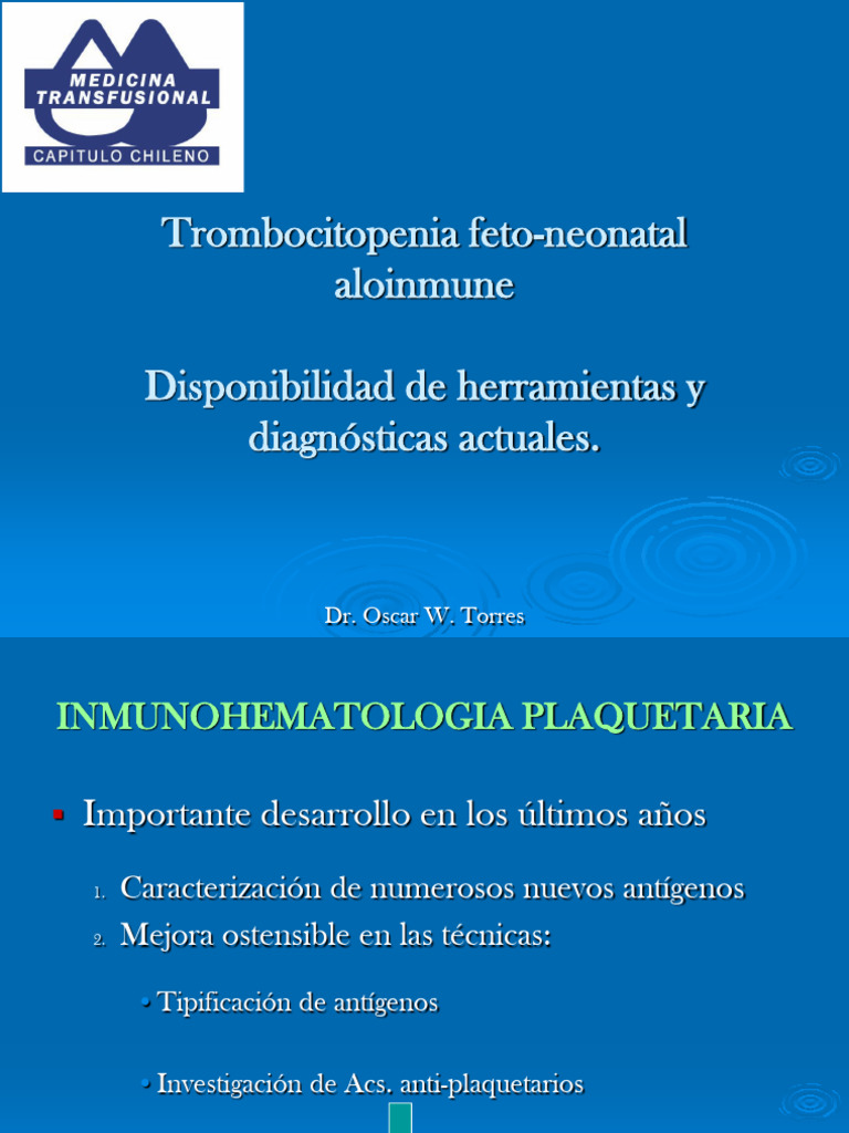 Trombocitopenia Neonatal Alo Inmune | PDF | Antígeno | Hematología Trombocitopenia Neonatal Alo Inmune | PDF | Antígeno | Hematología