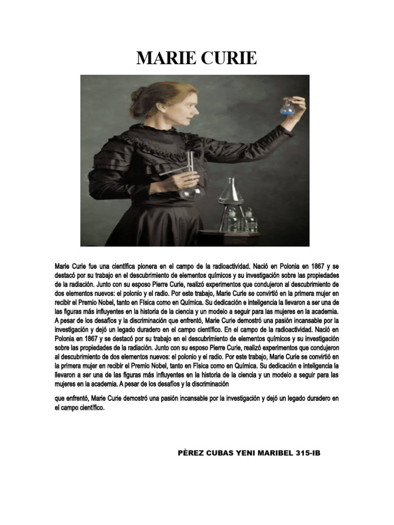 Marie Curie | PDF