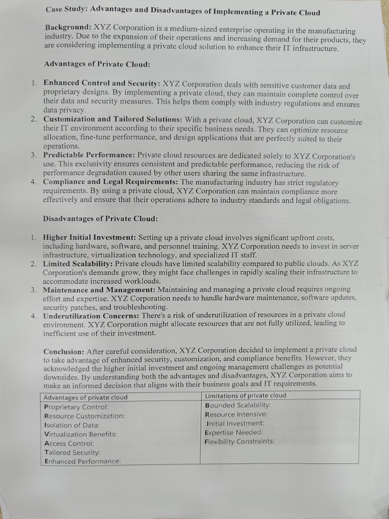 Case Study CC | Download Free PDF | Cloud Computing | Scalability