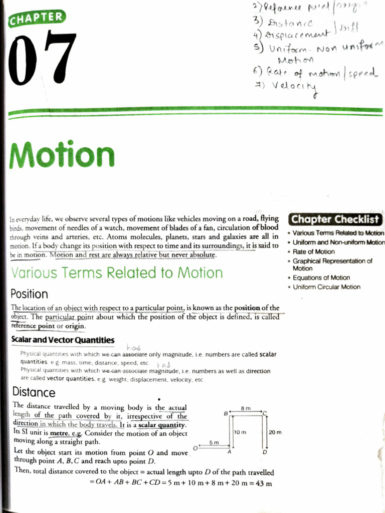 Motion Topics | PDF | Distance | Physical Phenomena