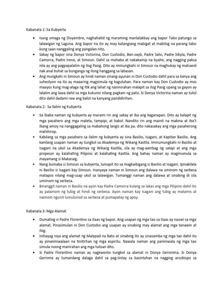 El Fili Summary | PDF