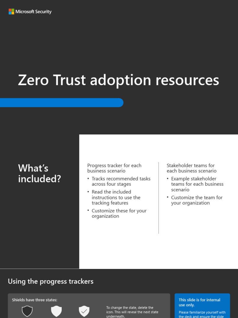 ZeroTrust Adoption Resources | PDF | Regulatory Compliance | Computer Security