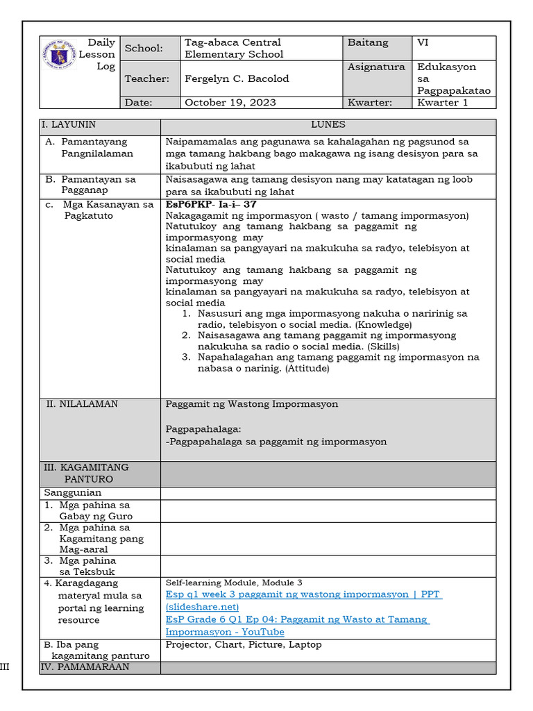 DLP Esp 6 Final | PDF