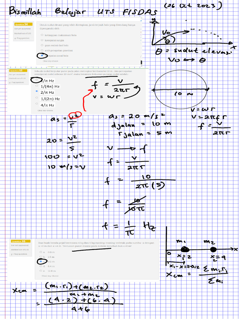 Bismillah Belajar FISDAS (UTS) | PDF