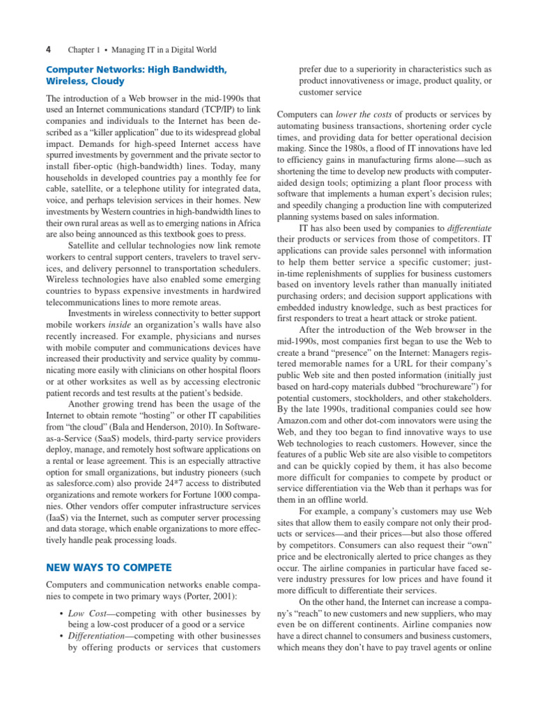 Managing IT in A Digital World | PDF | Internet | World Wide Web