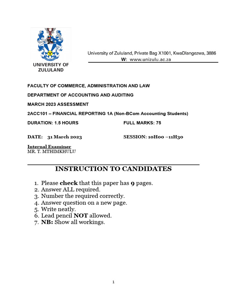 2acc 102 1a 2023 | PDF | Debits And Credits | Corporations