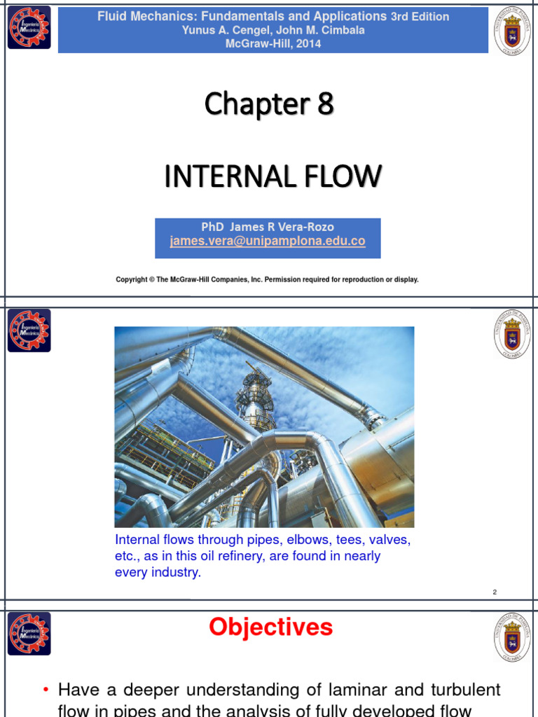 Unidad - 1 Chapter 8 Internal Flow | PDF | Reynolds Number | Fluid Dynamics