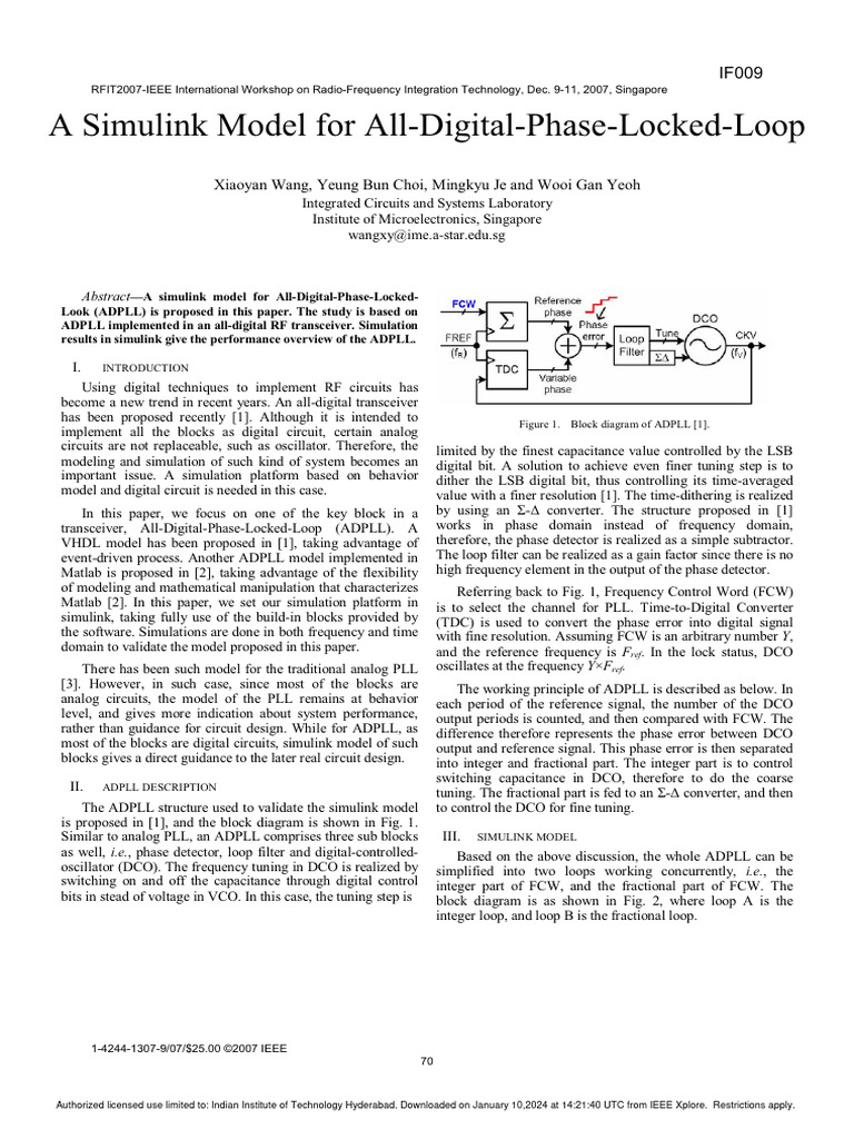 A Simulink Model For All-Digital-Phase-Locked-Loop | PDF | Phase (Waves ... A Simulink Model For All-Digital-Phase-Locked-Loop | PDF | Phase (Waves ...