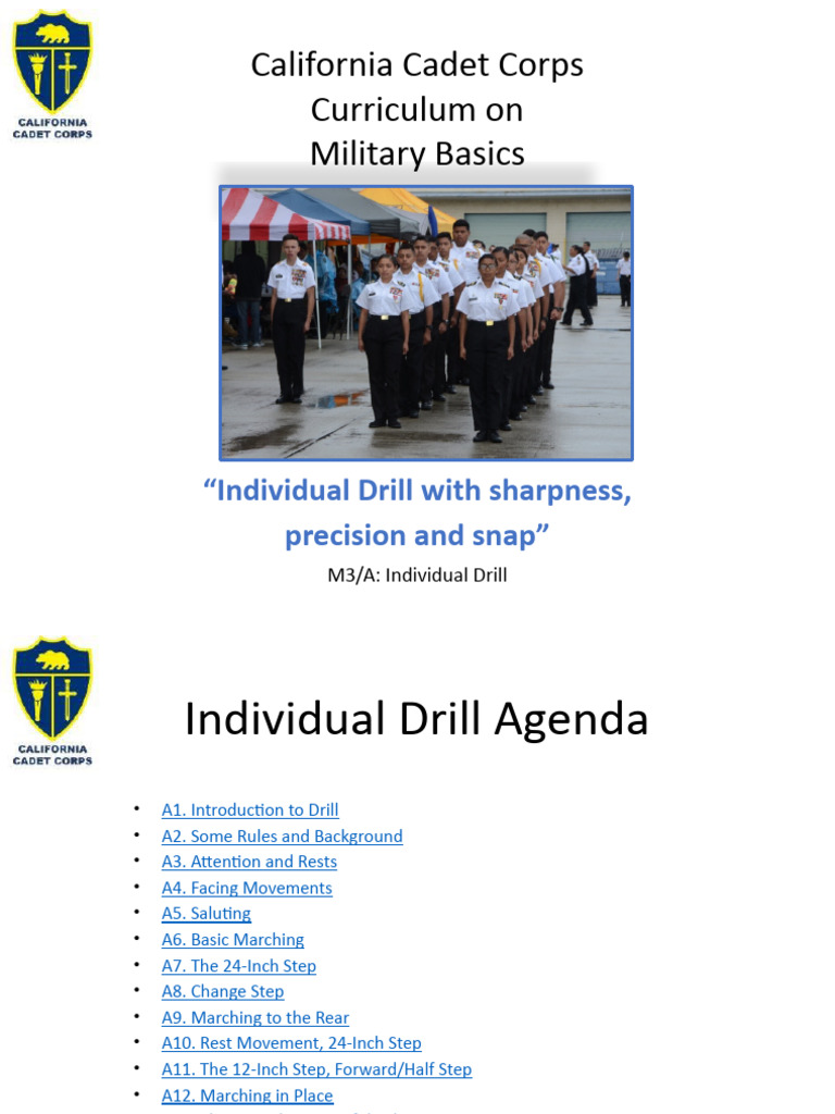 Military Drill Basics for Cadets | PDF
