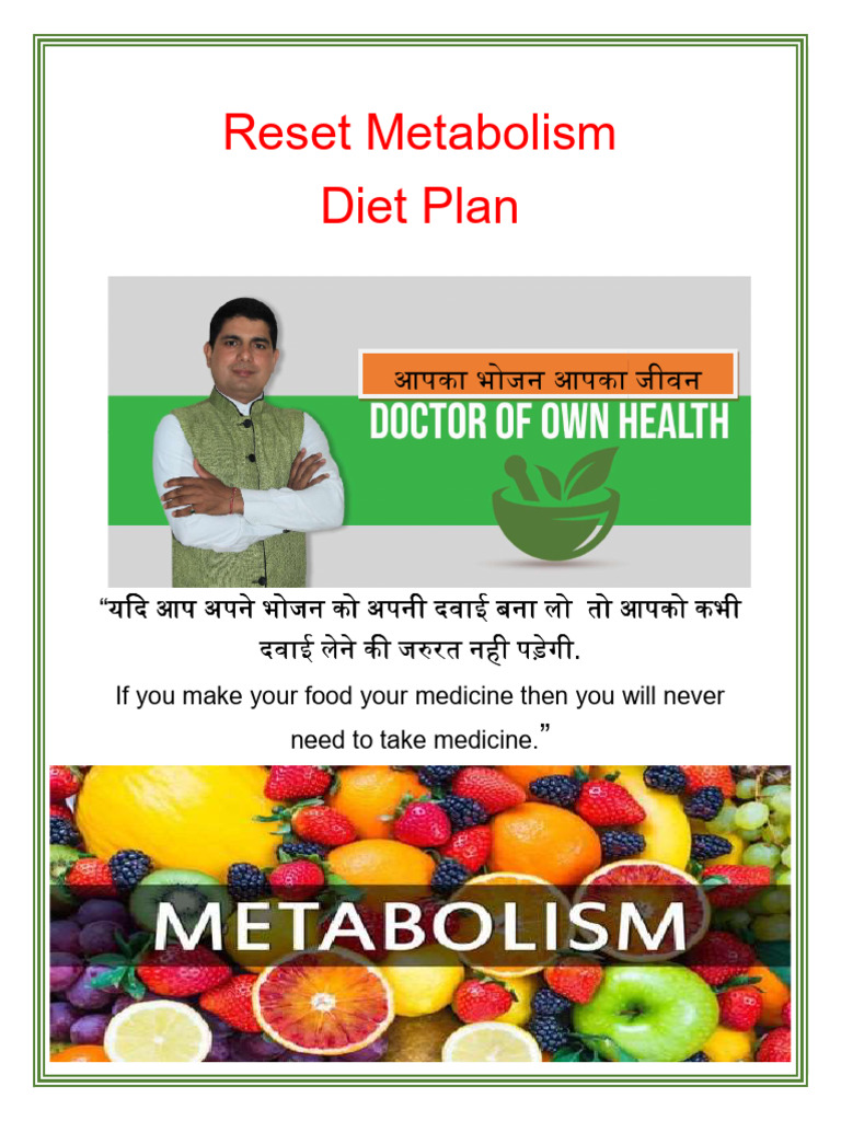 Reset Metabolism Diet Plan | PDF