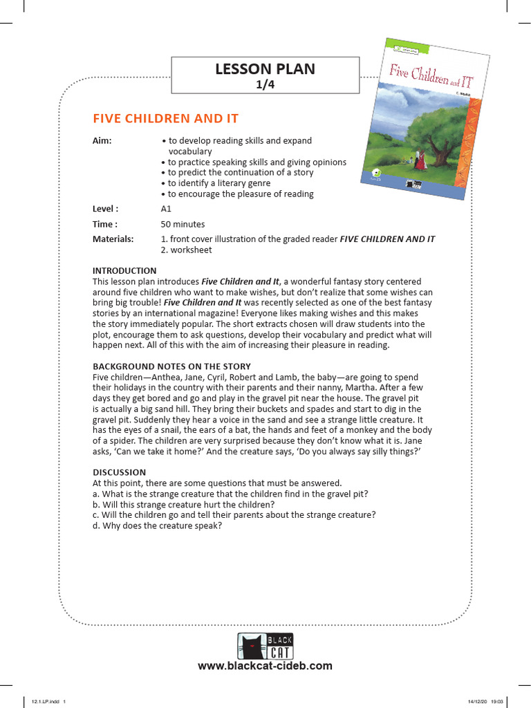 Five Children and It Lesson Plan | PDF | Five Children And It