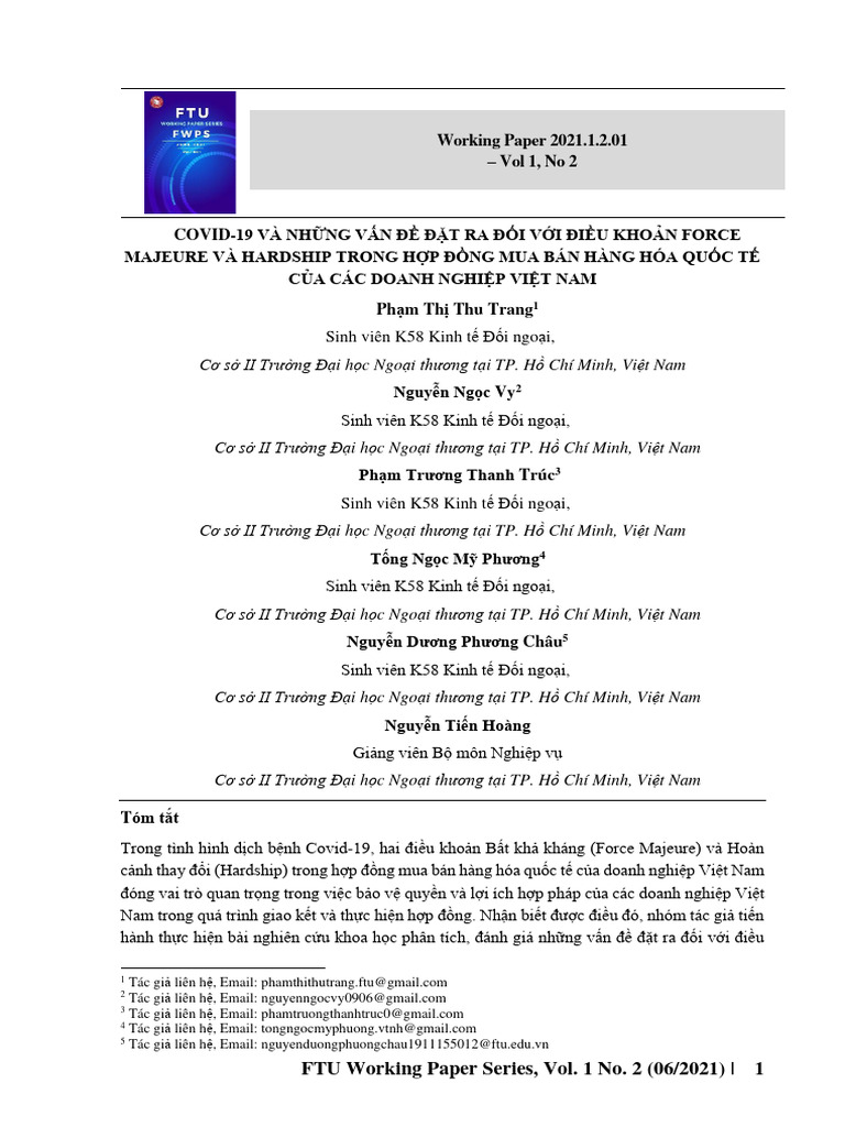 FWPS Vol 1 No 2 Paper 1 | PDF
