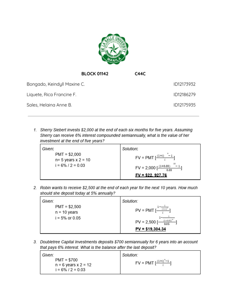 BUSM | PDF | Interest | Economies