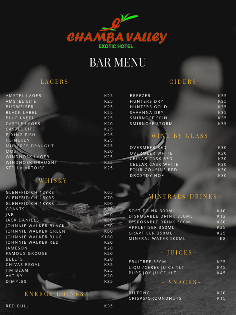 trashed-1674926544-BAR MENU REVISED | PDF | Drink | Alcoholic Drinks
