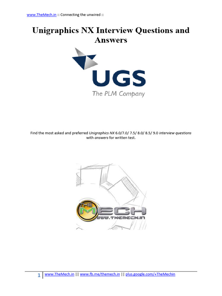 Unigraphics NX Interview Questions and Answers | PDF | Curve | Geometry