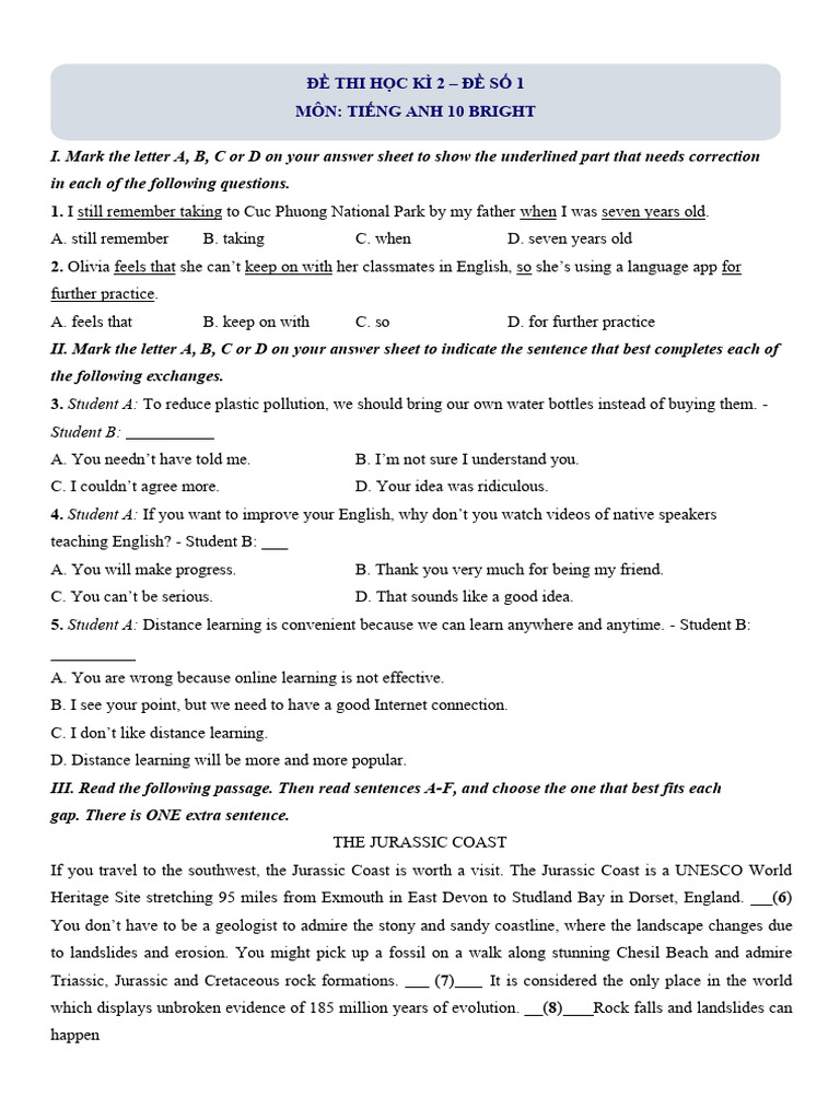 5 đề thi hk2 - key | PDF | Augmented Reality