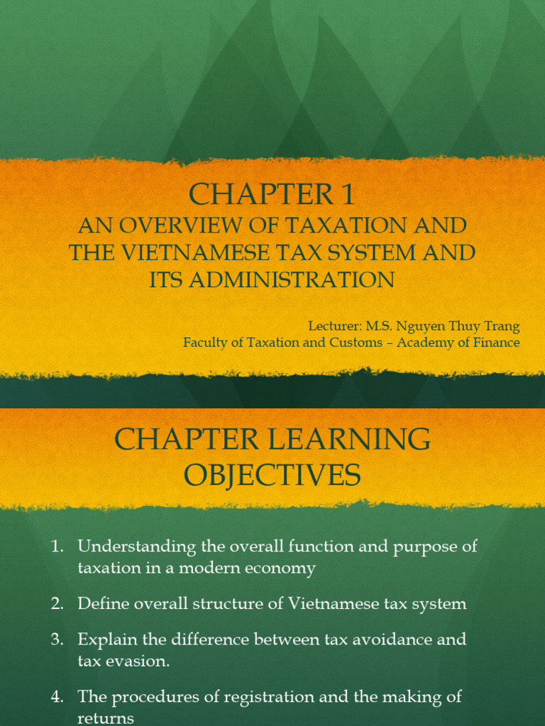 Chapter 1. Overview | PDF | Taxes | Taxpayer