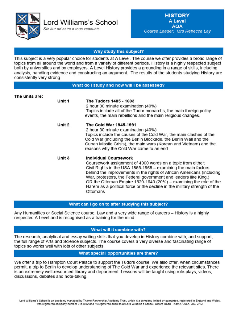 History Subject Page 202324 | PDF | Cold War | Liberal Arts Education