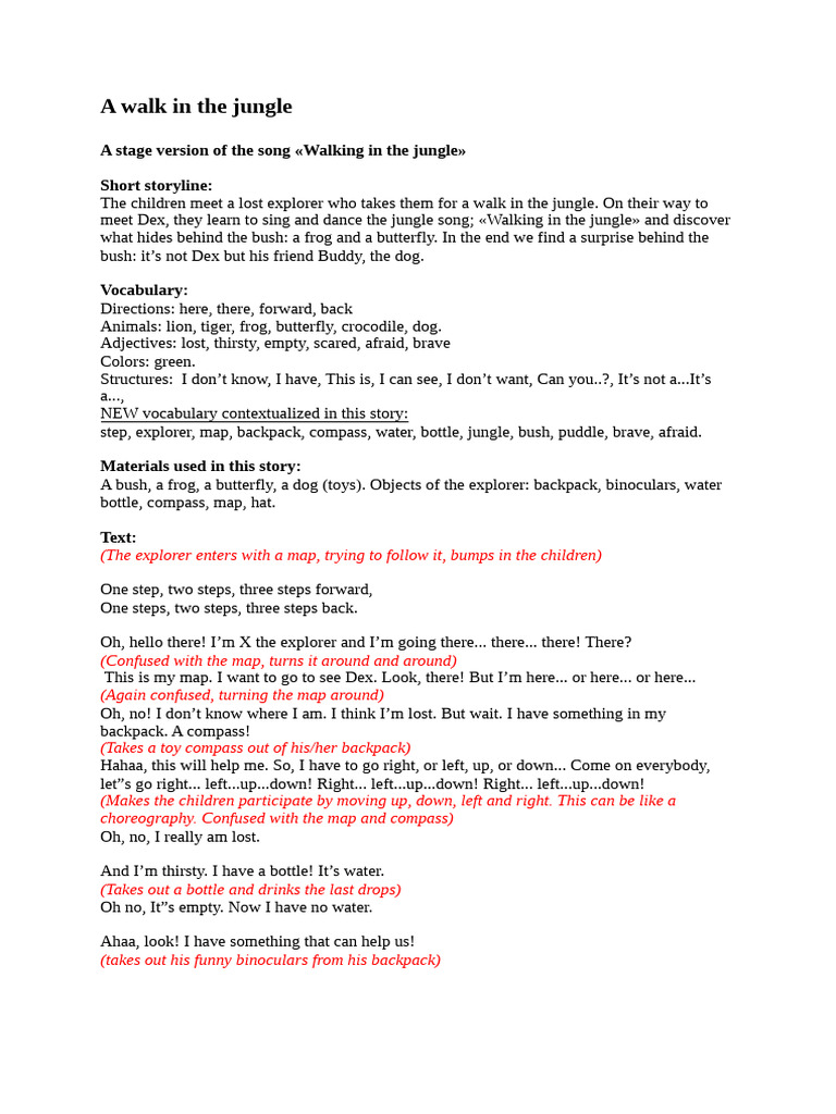 A Walk in the Jungle | PDF