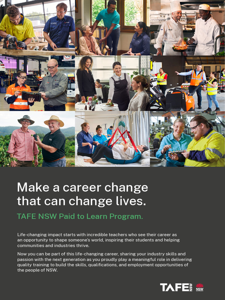 TAFE NSW Paid to Learn Program Overview | PDF | Teachers | Behavior ...