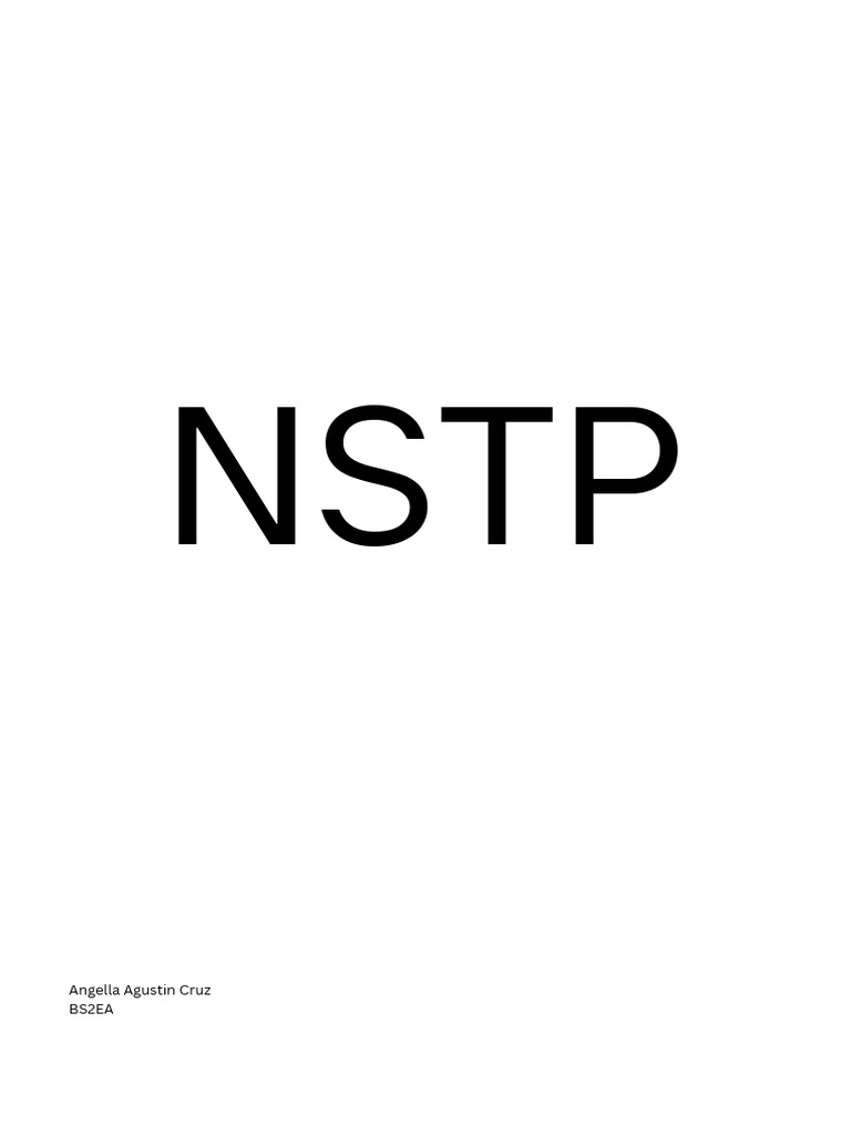 Portfolio in NSTP | PDF | Learning | Preschool