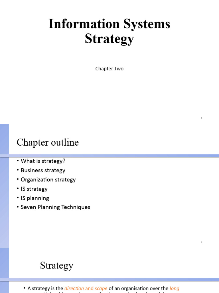 CH3-Information Systems Strategy | PDF | Strategic Management ... CH3-Information Systems Strategy | PDF | Strategic Management ...