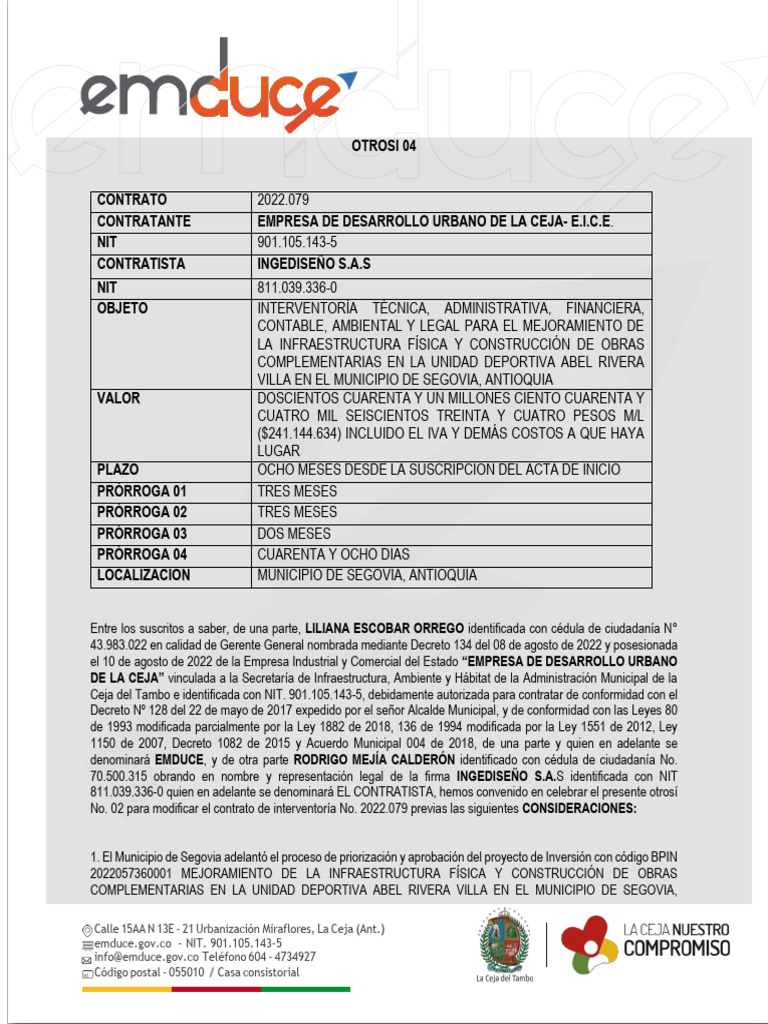 Otrosi 04 - 2022.079 | PDF | Business | Documentos legales