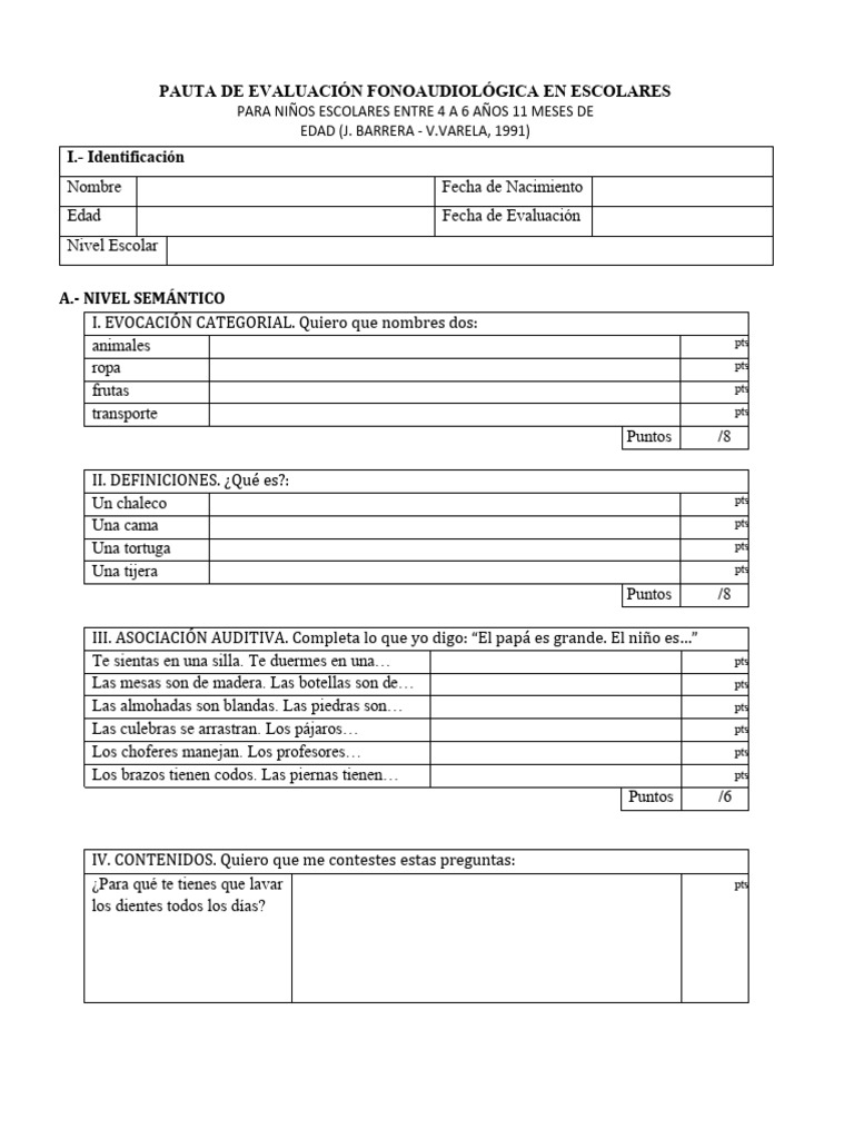 Protocolo Pefe 4 A 6 Aos 11 Meses | PDF