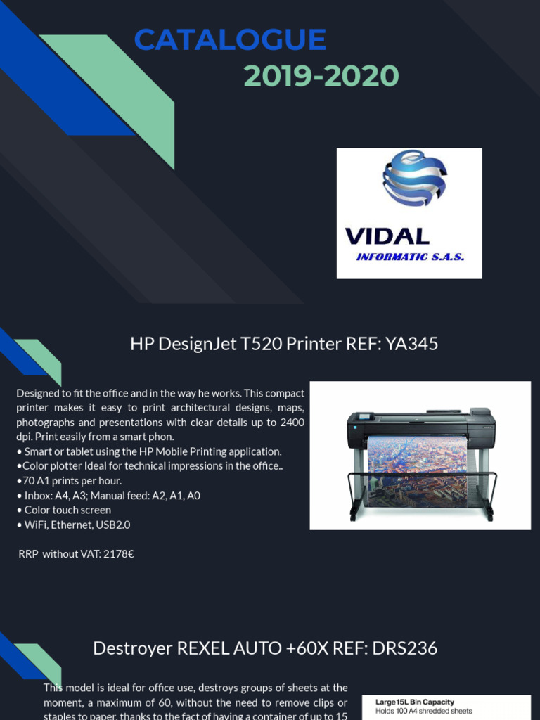 Catalogo Productos Ingles | PDF | Printer (Computing) | Hewlett Packard