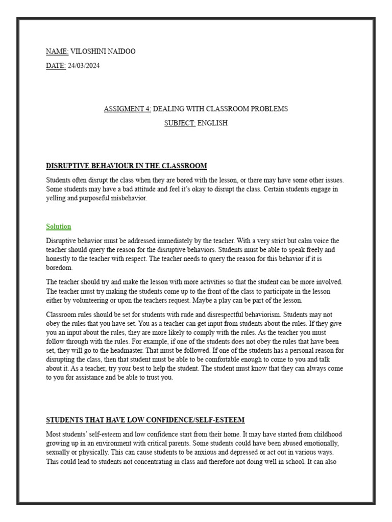 TEFL ASSIGNMENT 4 | PDF | Teachers | Homework TEFL ASSIGNMENT 4 | PDF | Teachers | Homework