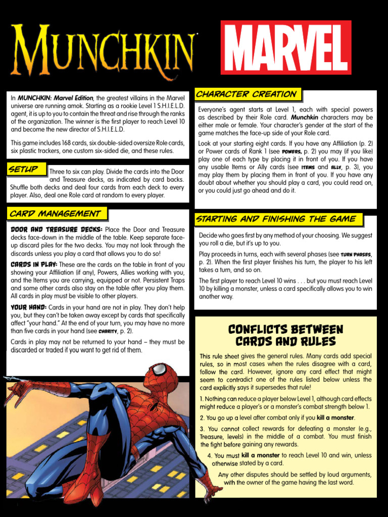 Marvel Munchkin Rules | PDF