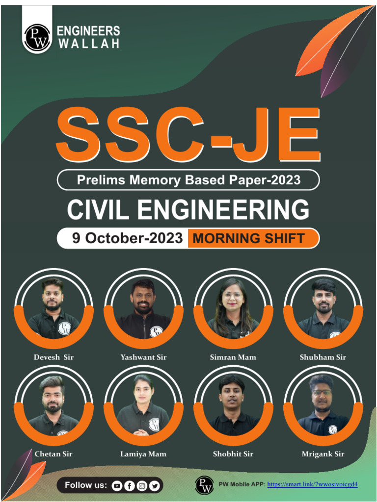 SSC-JE - 09 - Oct - Civil - Engineering - Final - File - Physics ...