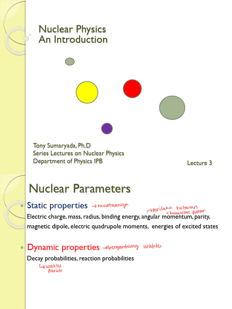 NucPhys Lecture3 BasicNuclearProperties2021 240220 115119 | PDF | Atomic Nucleus | Nuclear Force