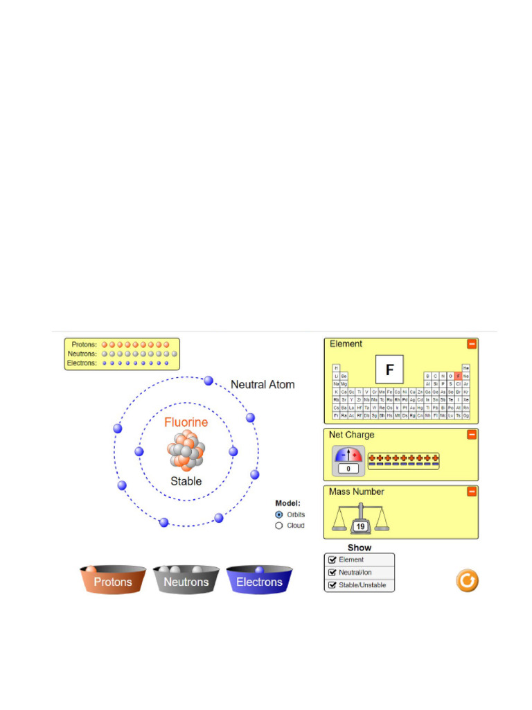 Atomos Tarea para La Materia y Sus Interacciones | PDF