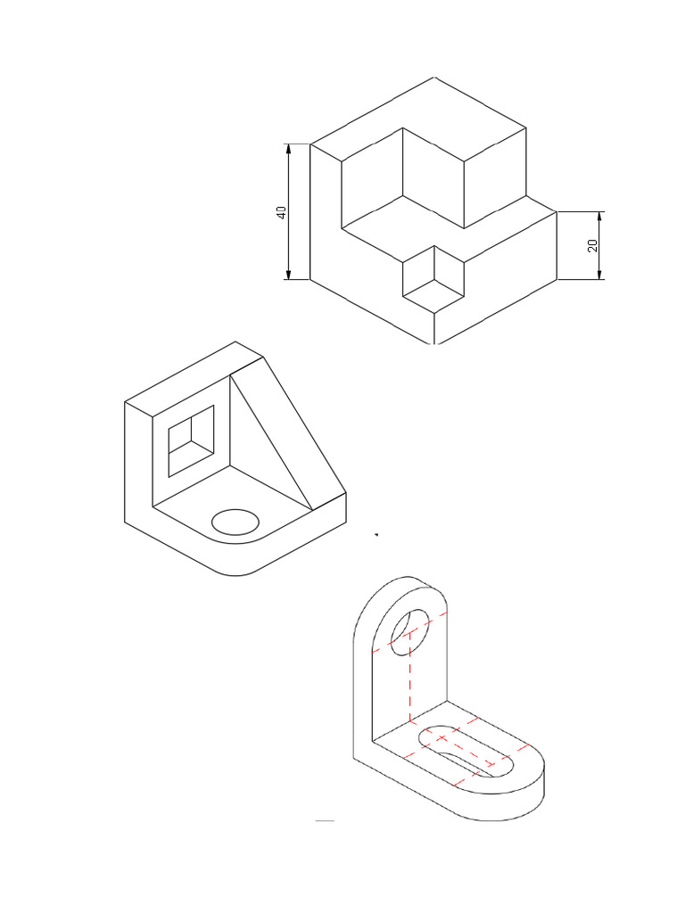 Isometricos Dibujo Técnico UNI | PDF