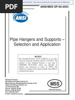 MSS 69 Pipe Hangers and Supports | PDF