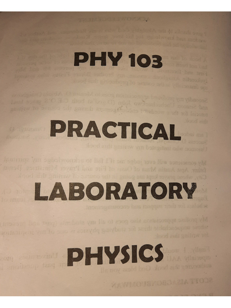 Phy103 PDF by Edegbe Favour | PDF
